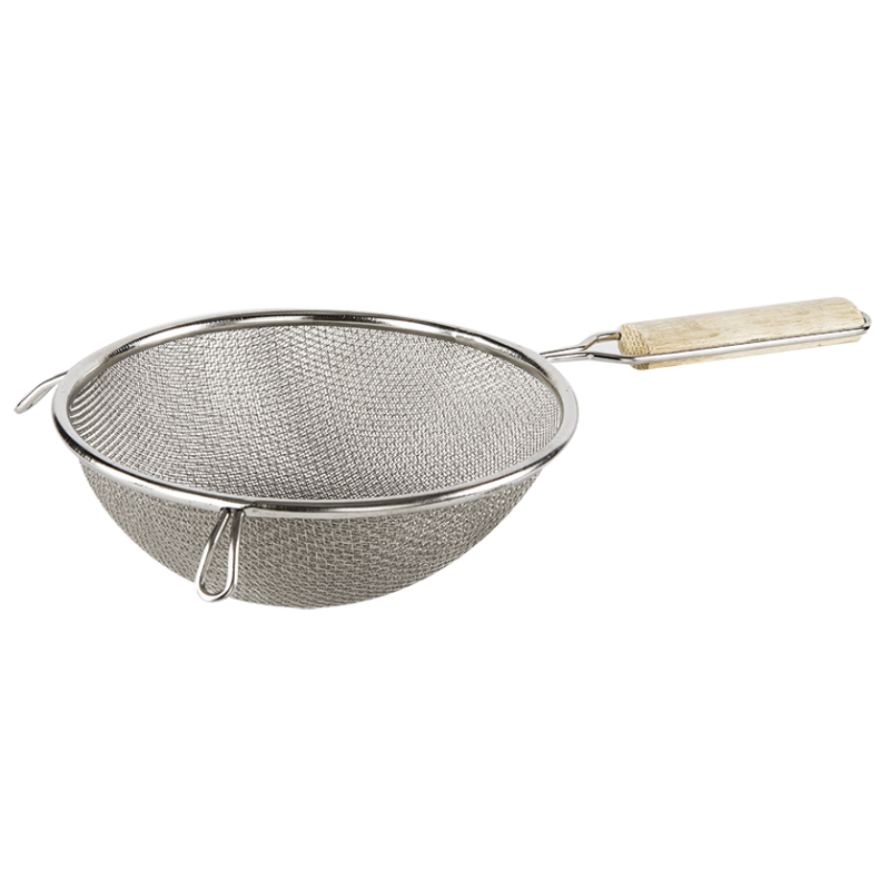 Colador doble malla 6" acero inoxidable
