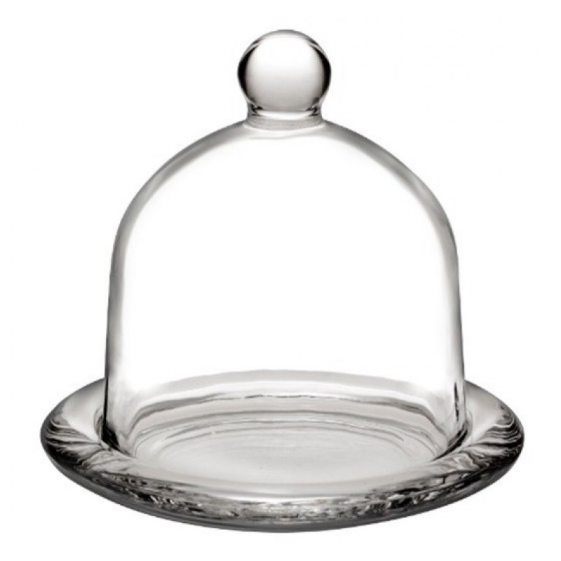 Capelo grande de vidrio tapa 15cm y Base 20cm